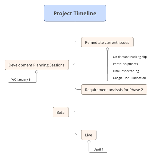 Project Timeline | vinsita - Xmind