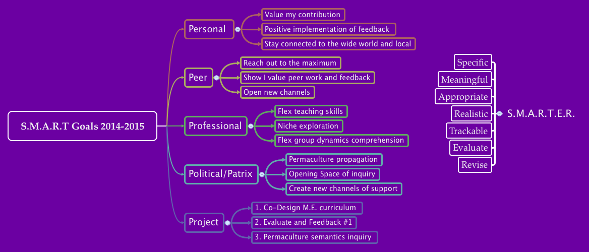 S.M.A.R.T Goals 2014-2015 | Simha Bode - Xmind
