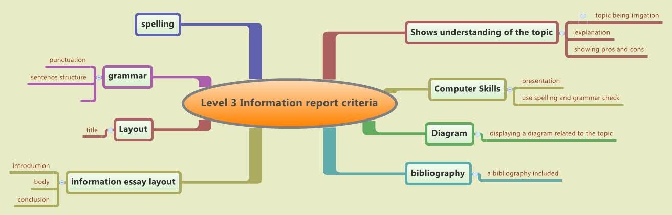 Level 3 Information report criteria | emzy82 - Xmind