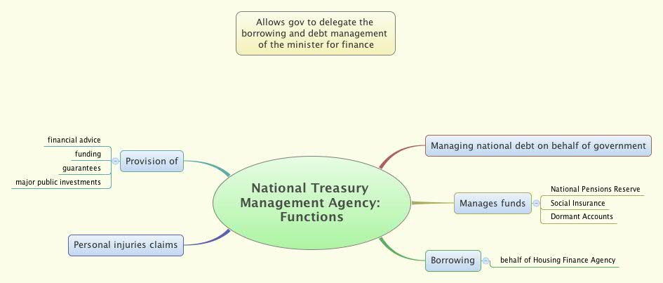 National Treasury Management Agency: Functions | cianmm - Xmind