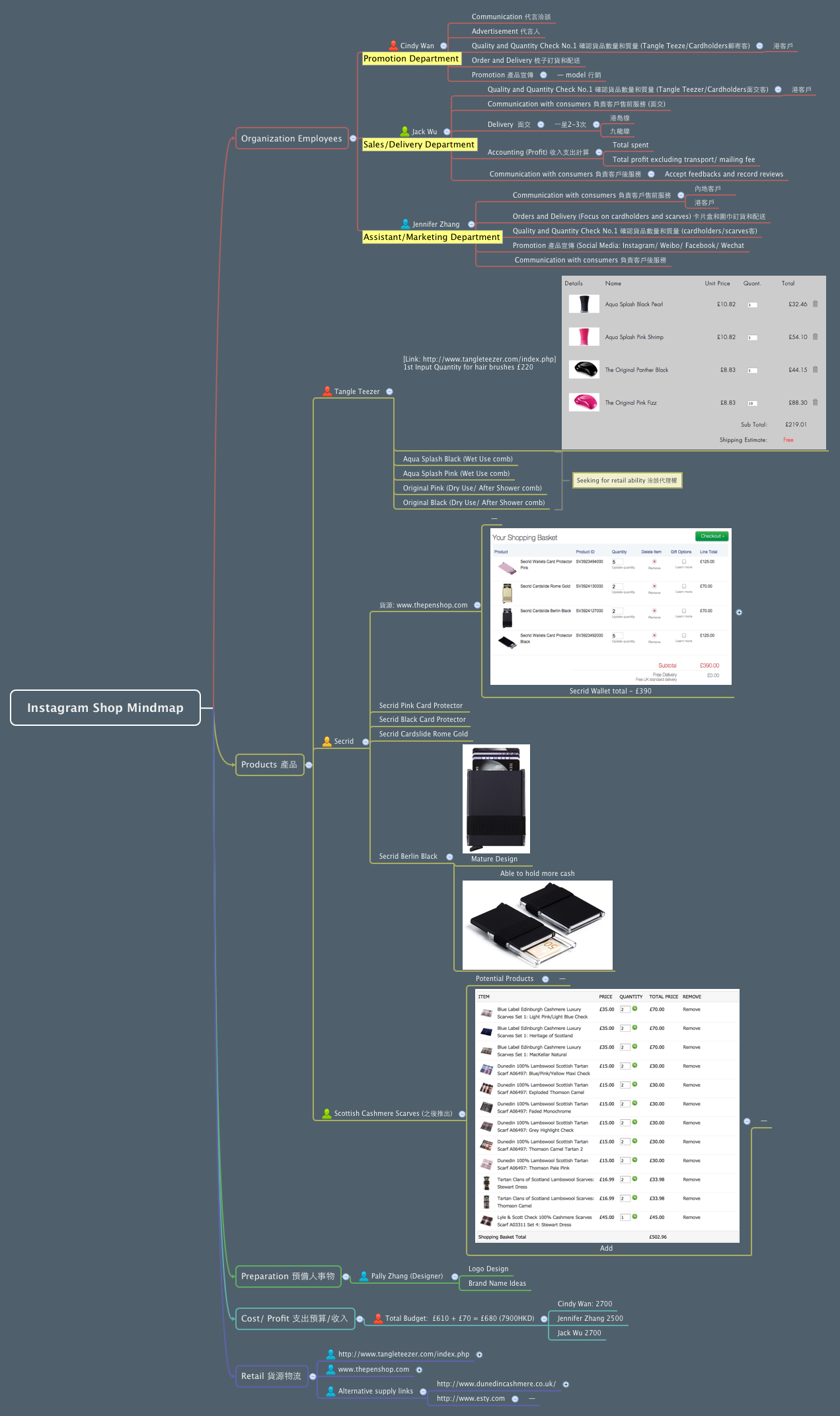 Instagram Shop Mindmap - Xmind - Mind Mapping App
