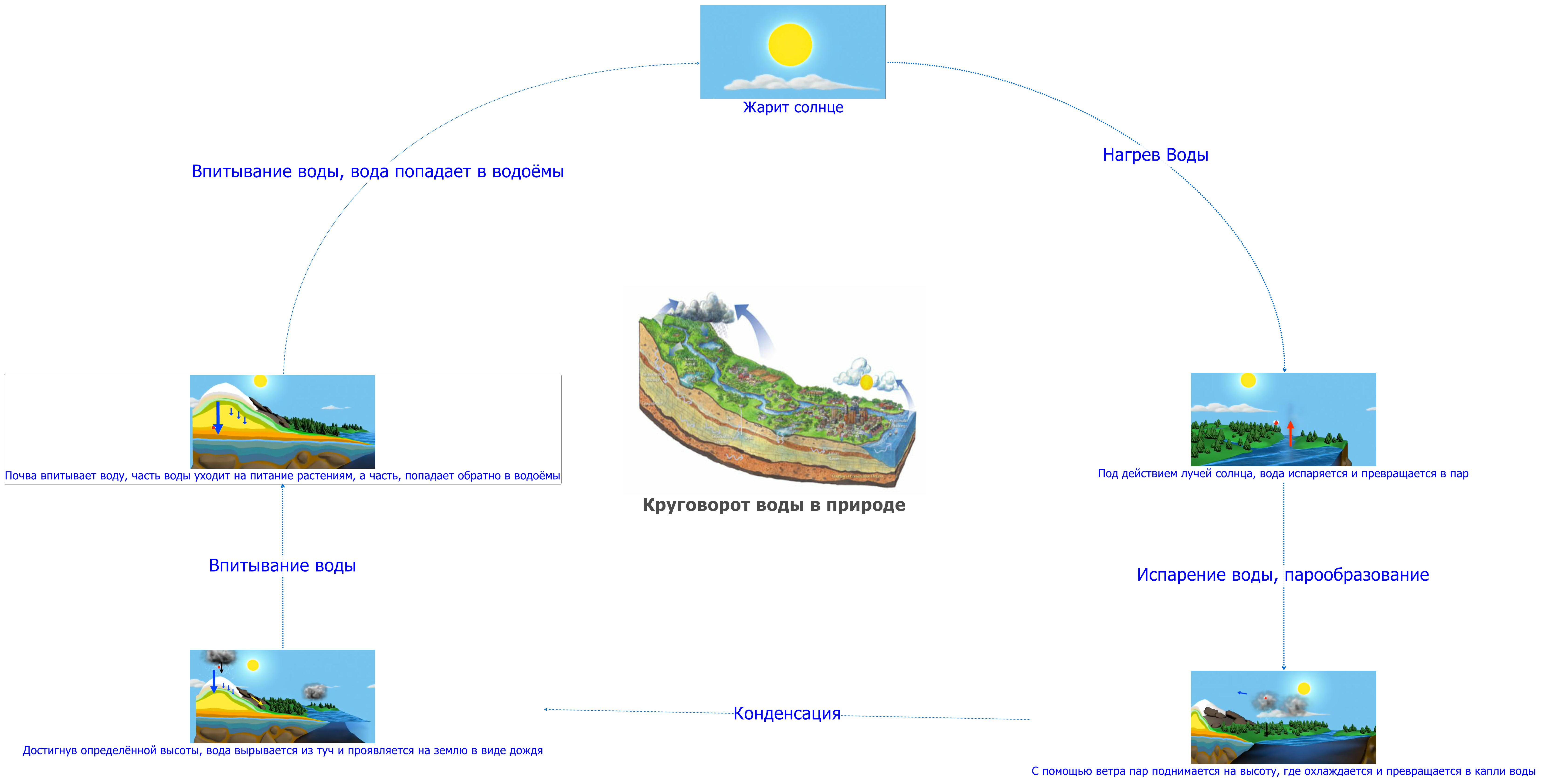 Круговорот воды в природе | PetrovSasha590 - Xmind